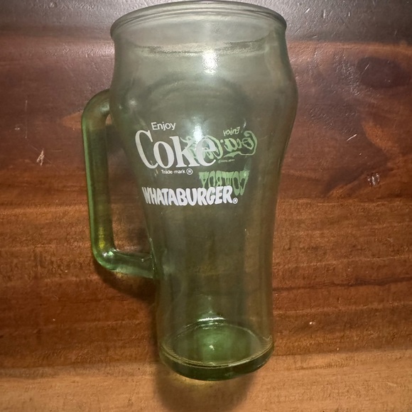Coca Cola | Dining | Coca Cola Whataburger Green Glass Mug | Poshmark